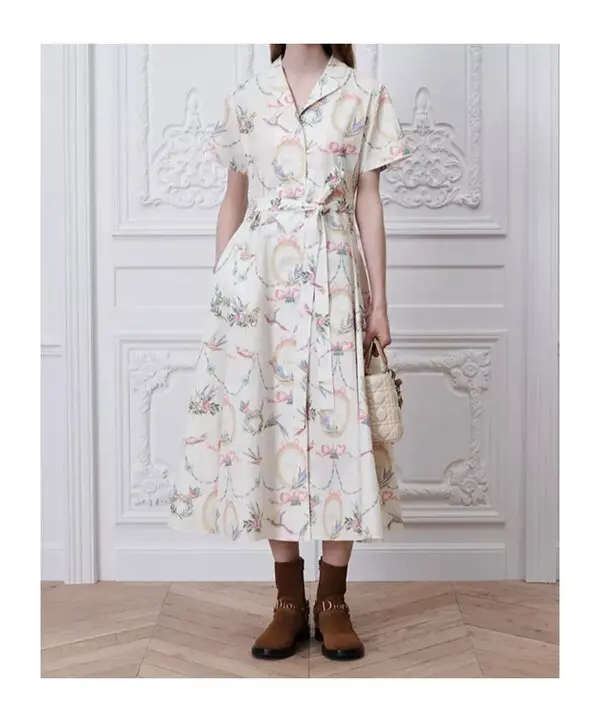 Dior Shirtdress With Médaillon Motif
