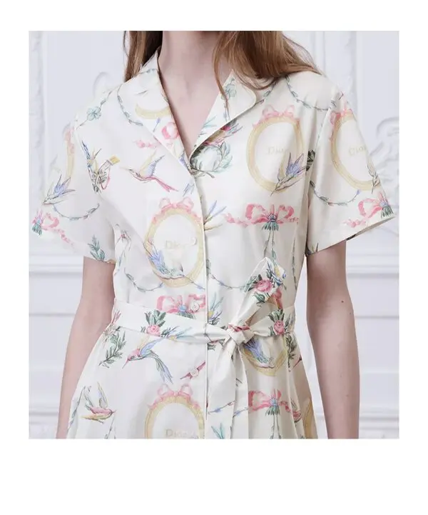 Dior Shirtdress With Médaillon Motif