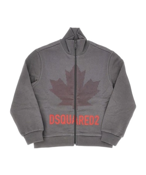 Dsquared2 Zip-up Hoodie With High Neck And Logo Print