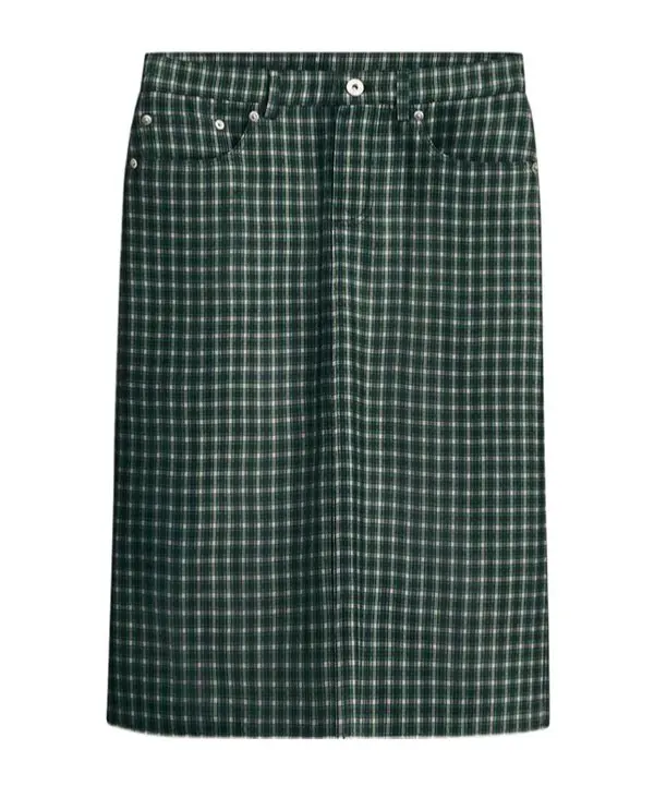Dior Tartan Patterned Skirt