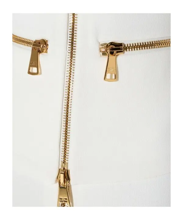 Elisabetta Franchi Fitted Zip-front Cardigan