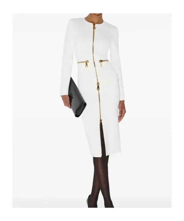 Elisabetta Franchi Fitted Zip-front Cardigan