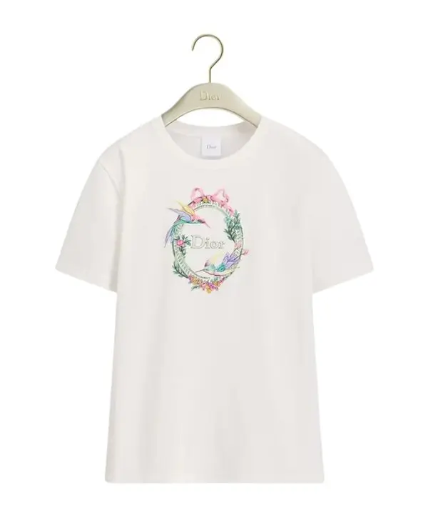 Dior Diorqixi Embroidered Fitted T-shirt