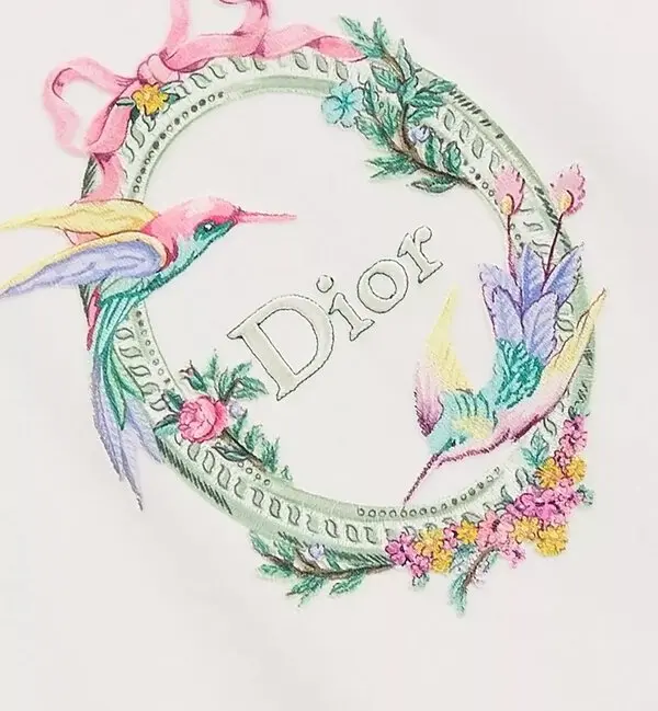 Dior Diorqixi Embroidered Fitted T-shirt