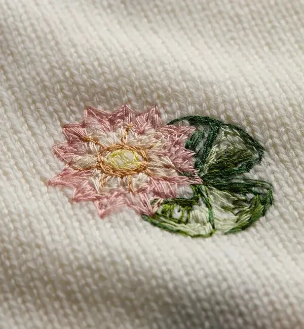 Dior Short Sleeve Embroidered Sweater - White