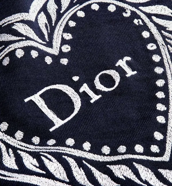 Dior Short-sleeved Sweater With Heart Motif
