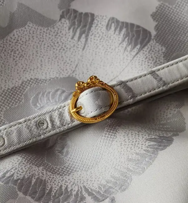 Dior Mid-length Belted Dress With Gold-finish Medallion Buckle