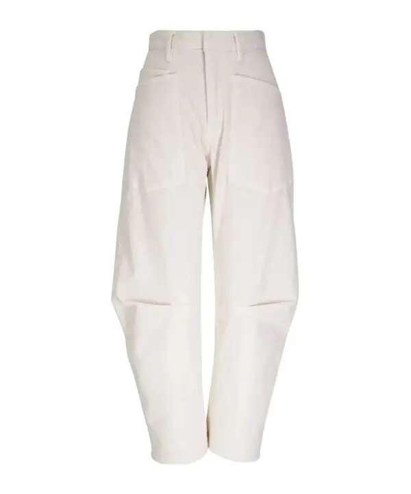 NILI LOTAN Casual Trousers With Belt Loops - White