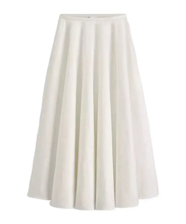 Dior Mid-length Flared Skirt With Allover Signatures
