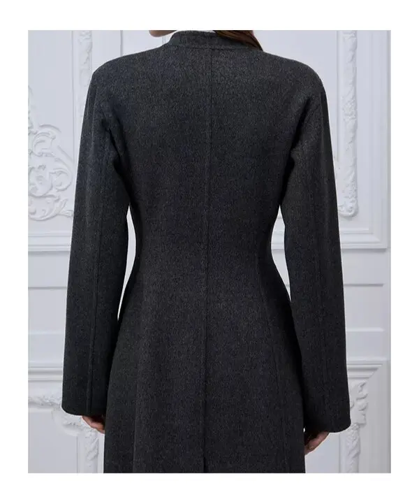 Dior Double Breasted Wool Coat With Medallion Buttons