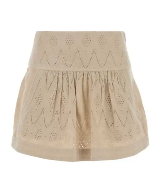 Isabel Marant Étoile Embroidered Skirt - Nude