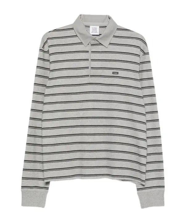 Vetements Horizontal Stripe Pattern Polo Collar
