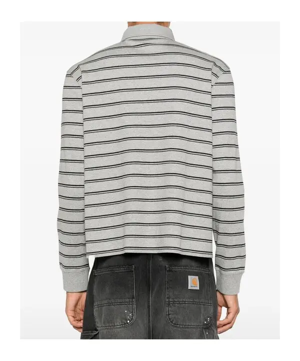 Vetements Horizontal Stripe Pattern Polo Collar