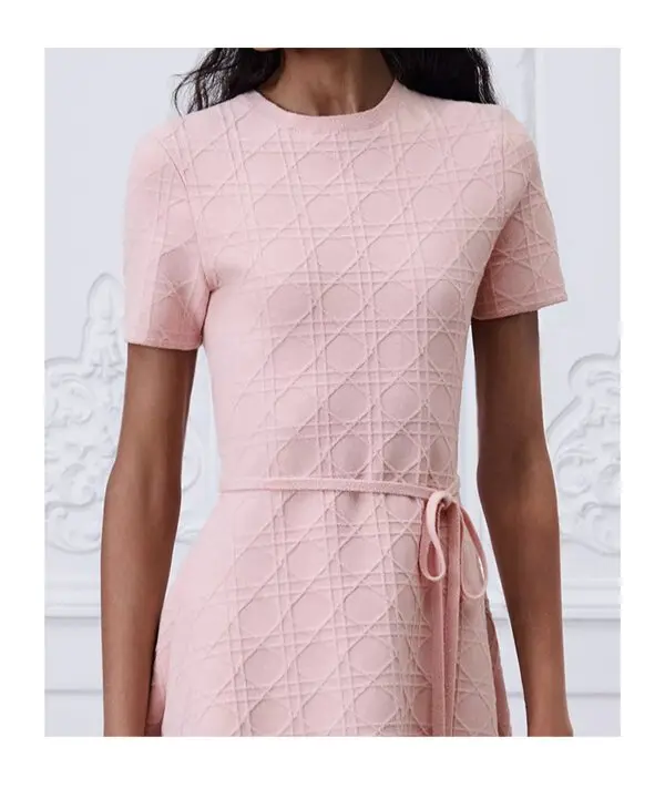 Dior Short Flared Cannage Dress