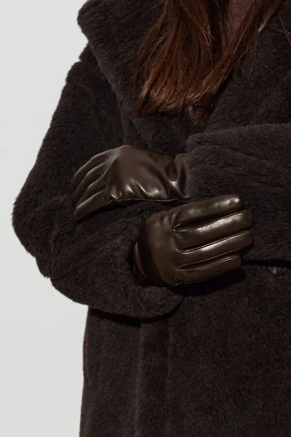 Max Mara Solid Color Five-finger Gloves