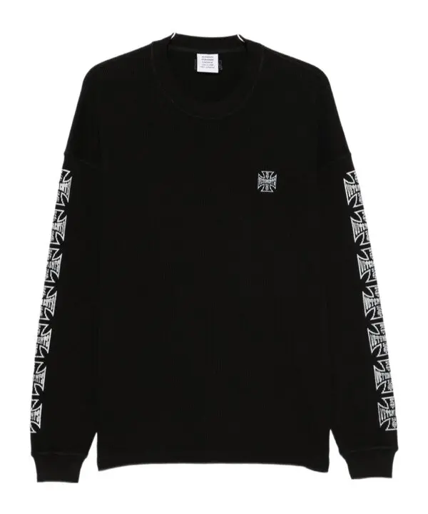 Vetements Waffle-knit Graphic-print T-shirt