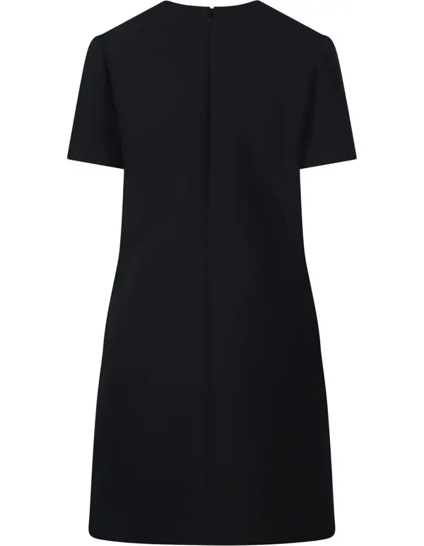 Dior Short Sleeve Dress With Satin Bow