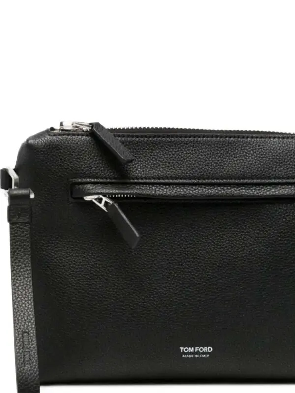 TOM FORD Grained Leather Clutch Bag