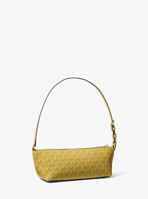Michael Kors Laila Small Signature Logo Satchel - Green