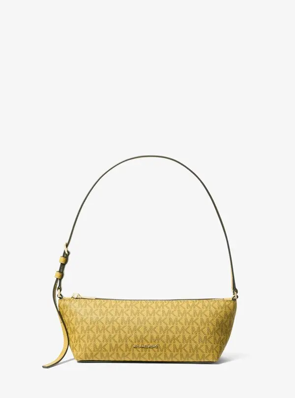 Michael Kors Laila Small Signature Logo Satchel - Green