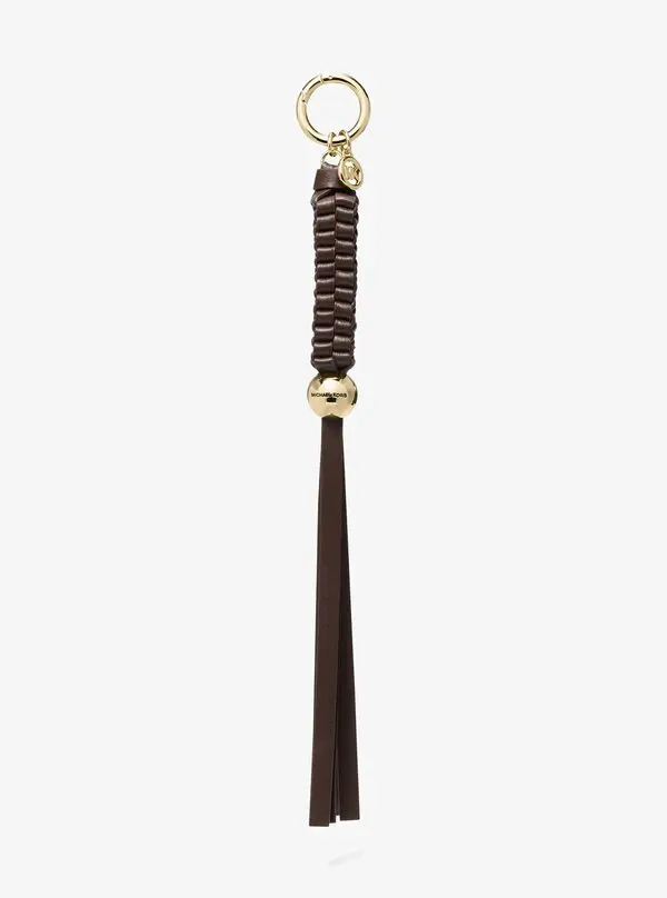 Michael Kors Woven Tassel Charm In By - Brown