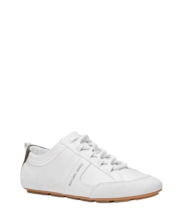 Michael Kors Keely Leather Trainer - White