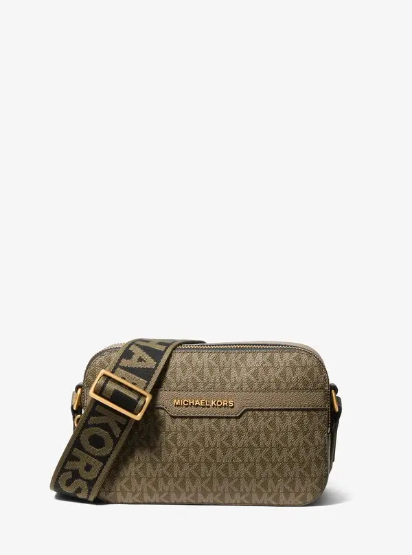 Michael Kors Hudson Signature Logo Camera Crossbody Bag - Green