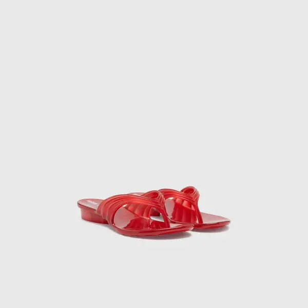 DIESEL® Sculptural Melflex Flip-flops - Red
