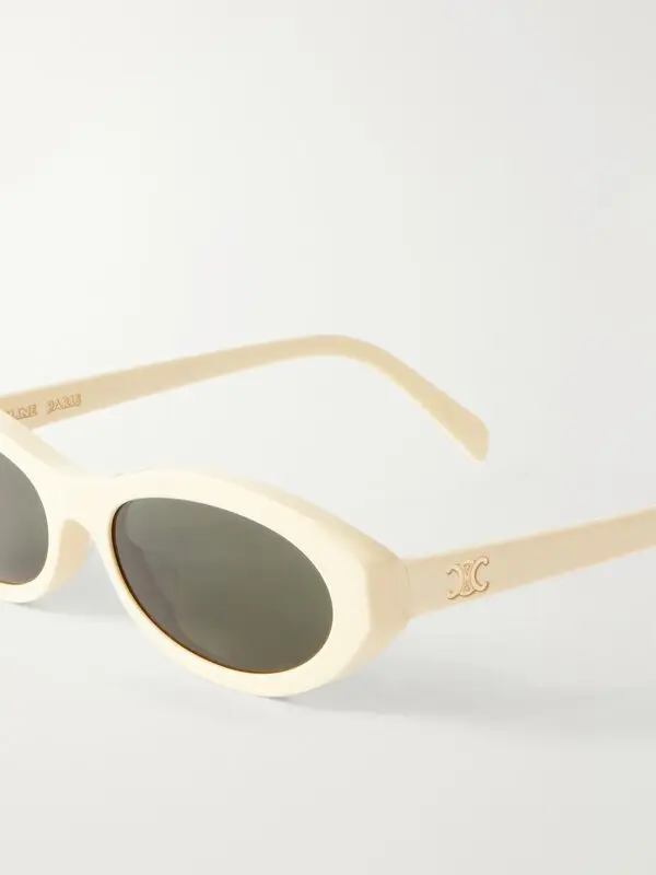 Celine Triomphe Oval-frame Sunglasses