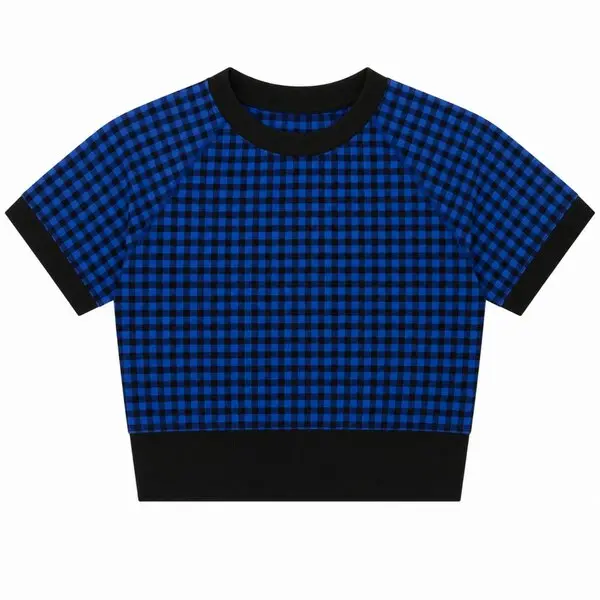 HEART AND SOUL Check Activewear Crop Top