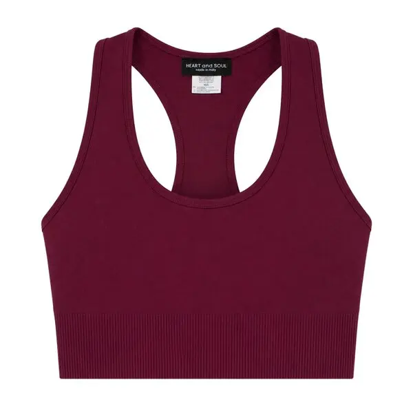 HEART AND SOUL Amarena One Block Activewear Crop Top