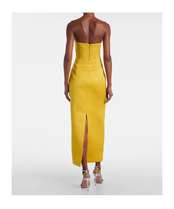 LEO Lin Rayna Floral Appliqué Bustier Dress