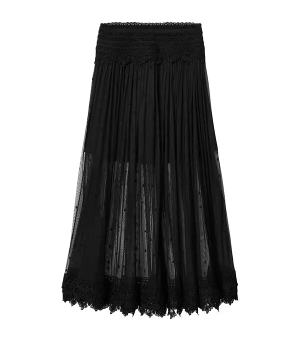 ALLSAINTS Mesh Trixie Maxi Skirt