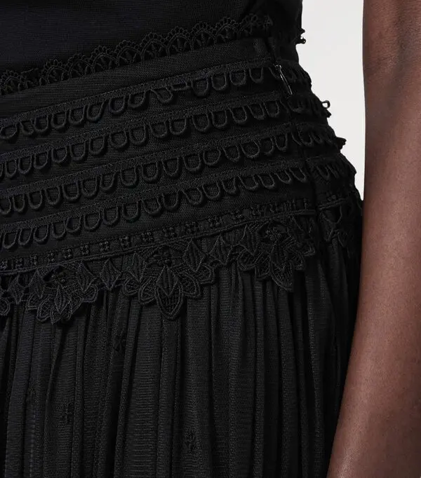 ALLSAINTS Mesh Trixie Maxi Skirt