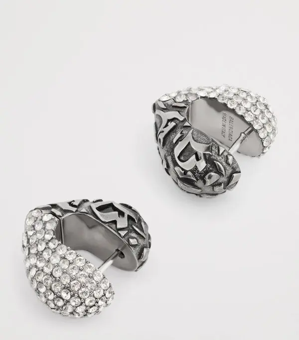 Balenciaga Crystal Midnight Earrings