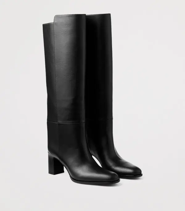 JIMMY CHOO Caly 65 Leather Knee-high Boots