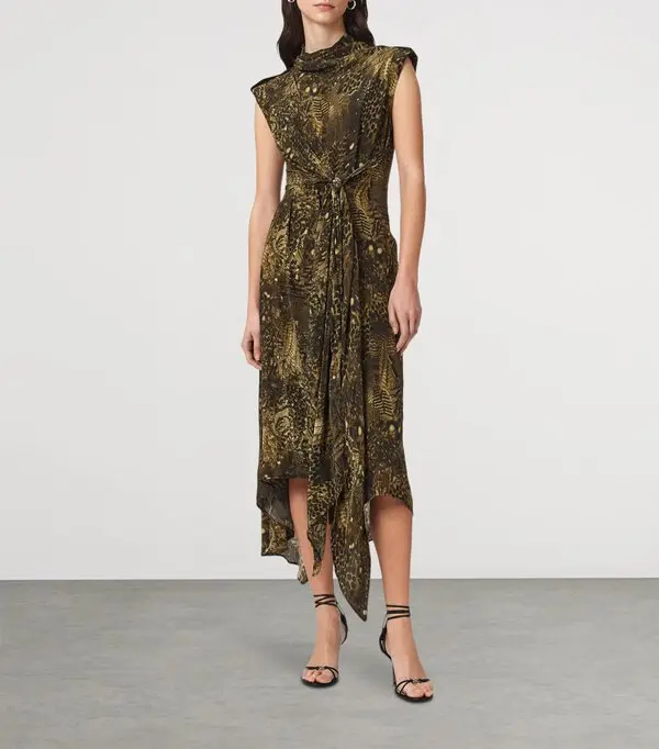 ALLSAINTS Persia Midi Dress