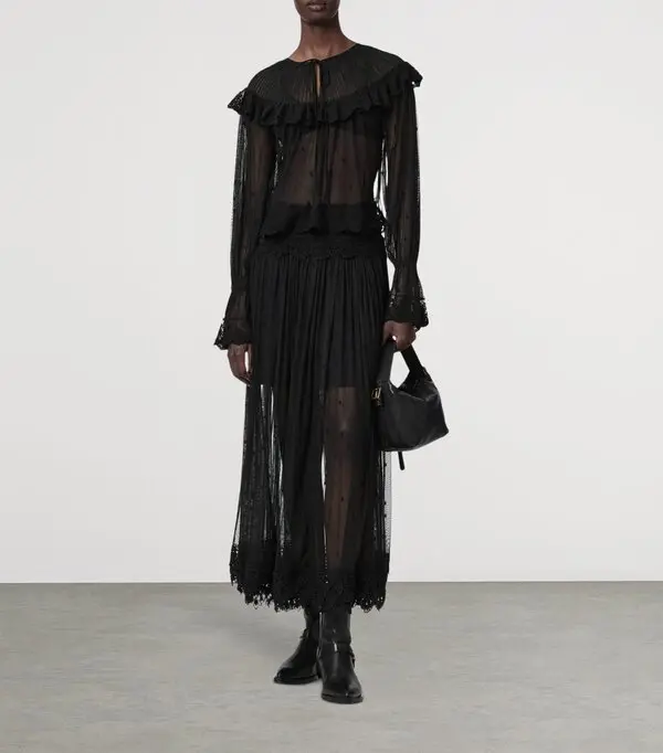 ALLSAINTS Mesh Trixie Blouse