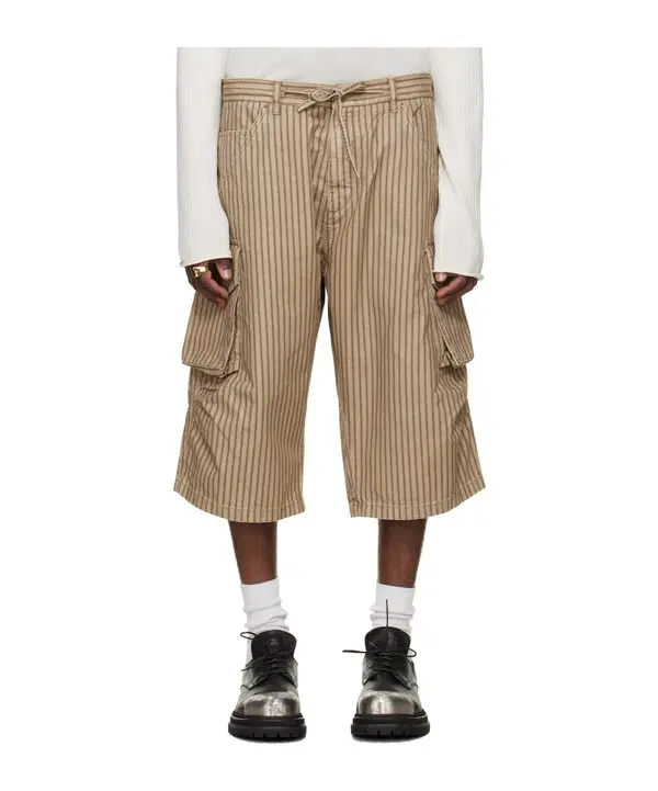 424 FAIRFAX Striped Cargo Shorts