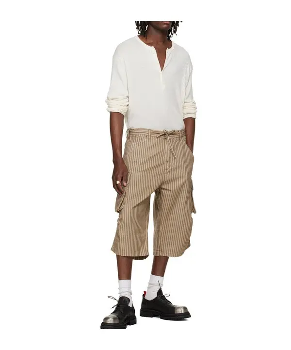 424 FAIRFAX Striped Cargo Shorts