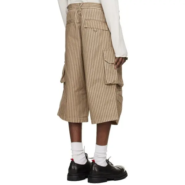 424 FAIRFAX Striped Cargo Shorts