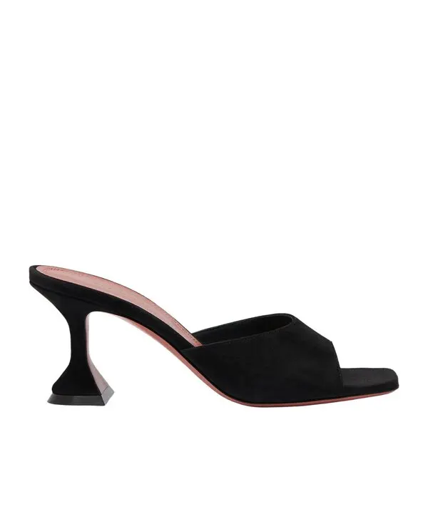 Amina Muaddi Lupita Suede Slingback 70 Sandals