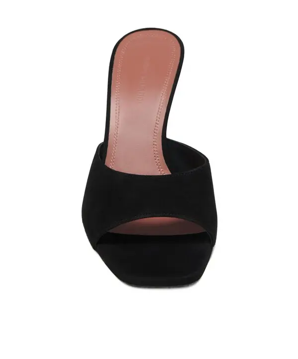 Amina Muaddi Lupita Suede Slingback 70 Sandals