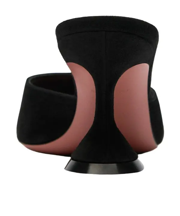 Amina Muaddi Lupita Suede Slingback 70 Sandals