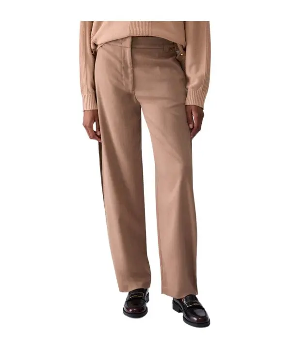 Liu Jo Balloon Pants In Herringbone Fabric