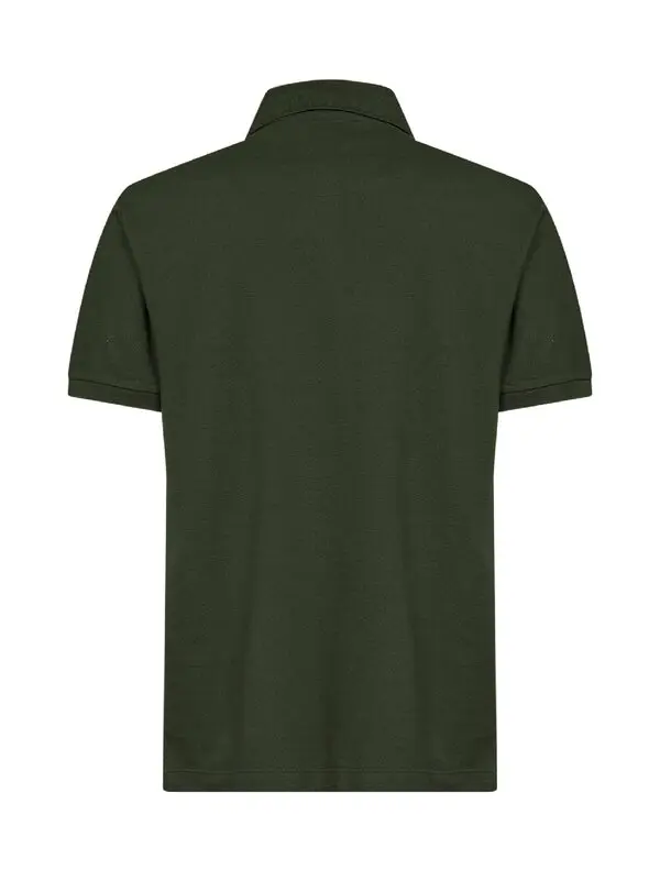 Etro Olive Green Cotton Piqué Pegaso-embroidered Polo Shirt - Multicolor
