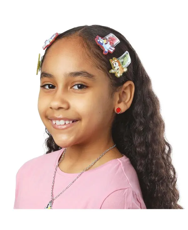 BLUEY 6-piece Shaker Hair Clip Set