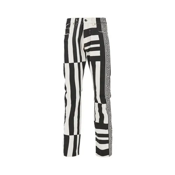 Versace Sylvester Print Denim Jeans