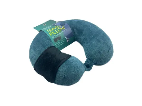 PURSONIC Memory Foam Travel Pillow With Sleep Mask