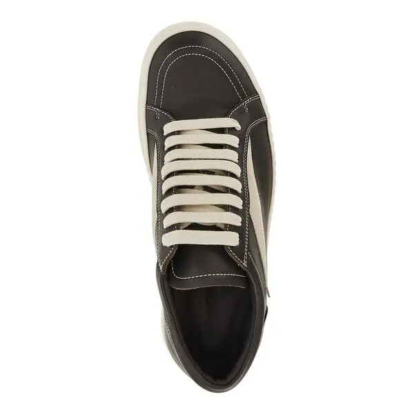 Rick Owens Leather Lace-up Sneakers